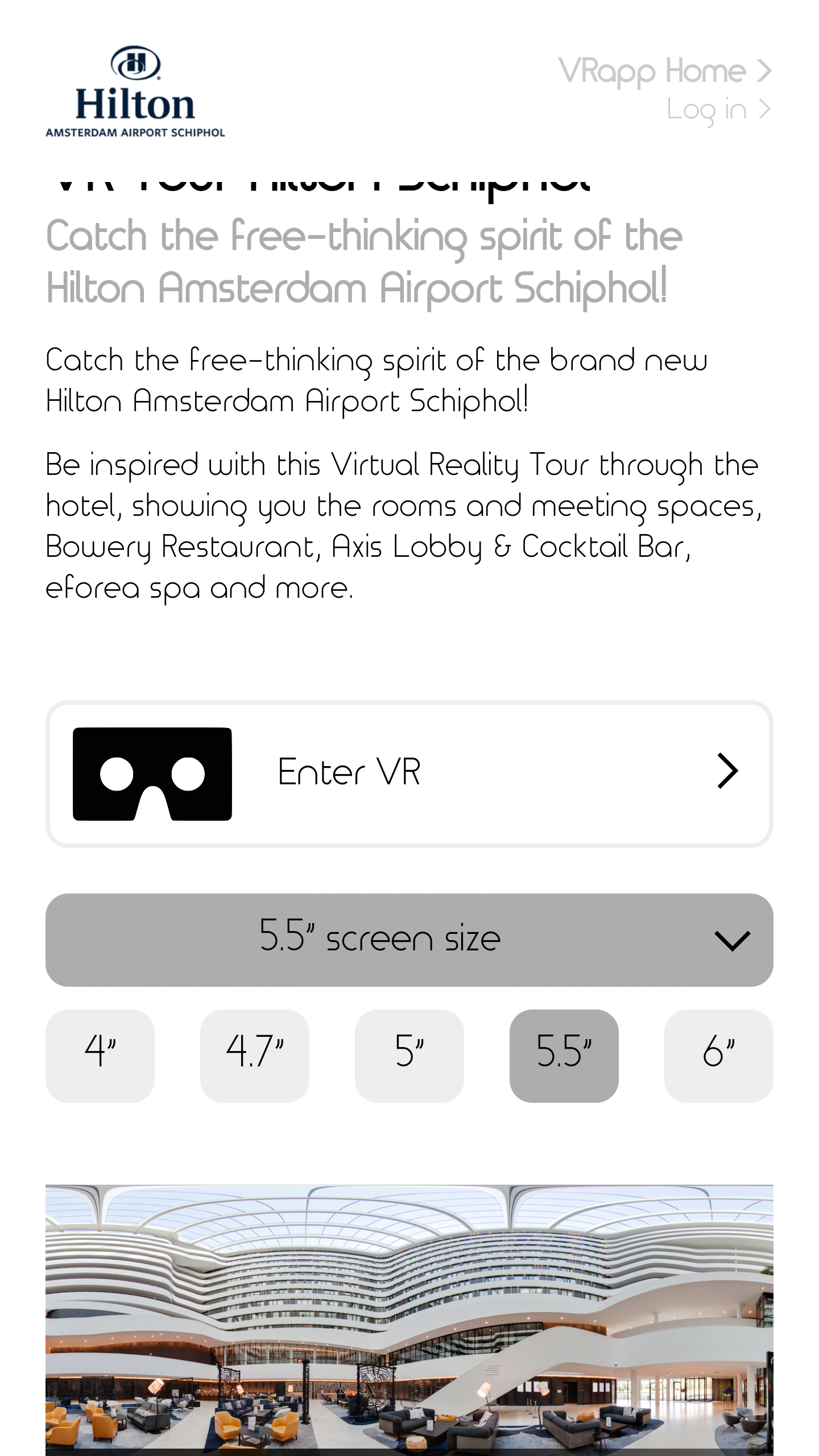 set-screensize-vrapp - Experience and Share Virtual Reality on the Web